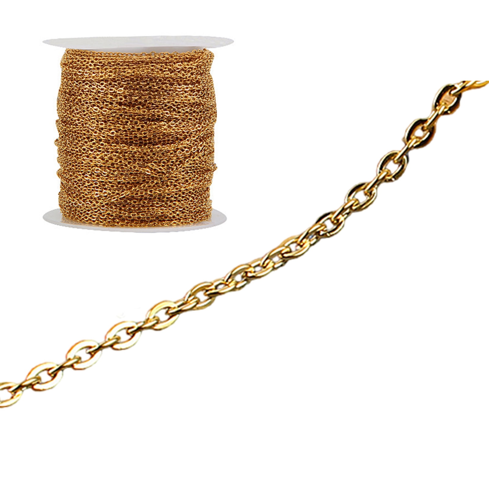 65.61Feet Jewelry Chain Necklaces Chain 0.25-1mm Stainless Steel Chain ...