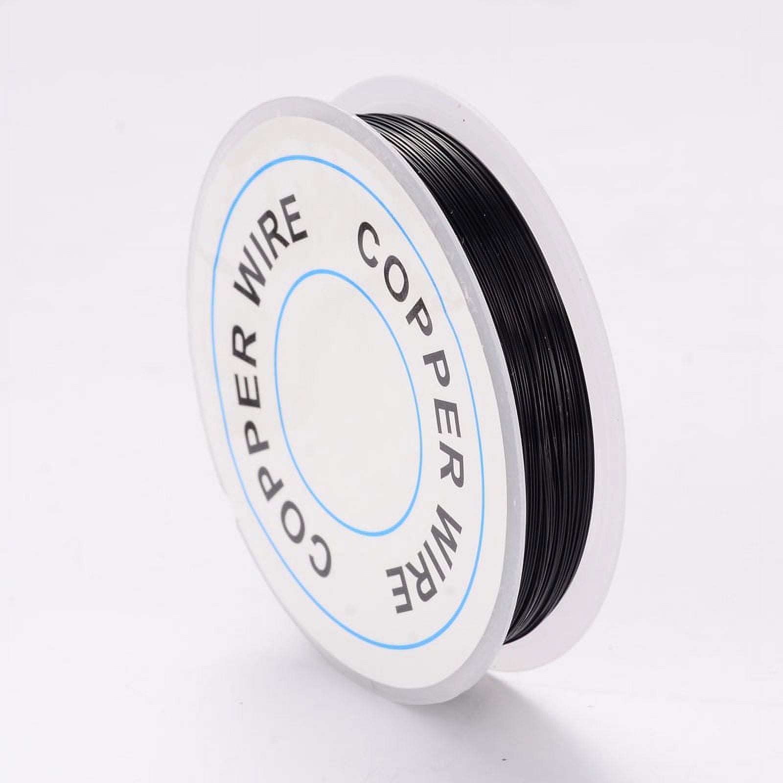 65.61Feet Round Craft Copper Wire Black 0.3mm - Walmart.com