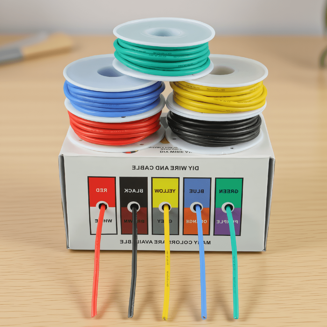 65.6ft 16AWG Silicone Wire Kit, 5-Color Flexible Stranded Electric Wire ...