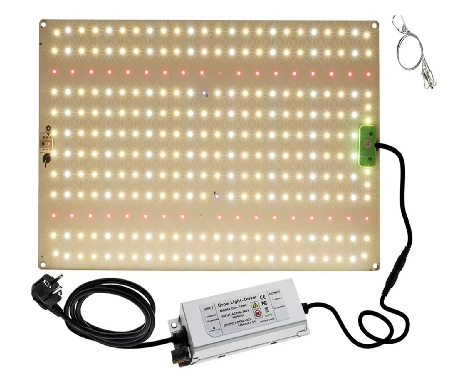 65/85/120W Ultra-thin Full Spectrum LED Al Grow Lights Dimmable Growing ...