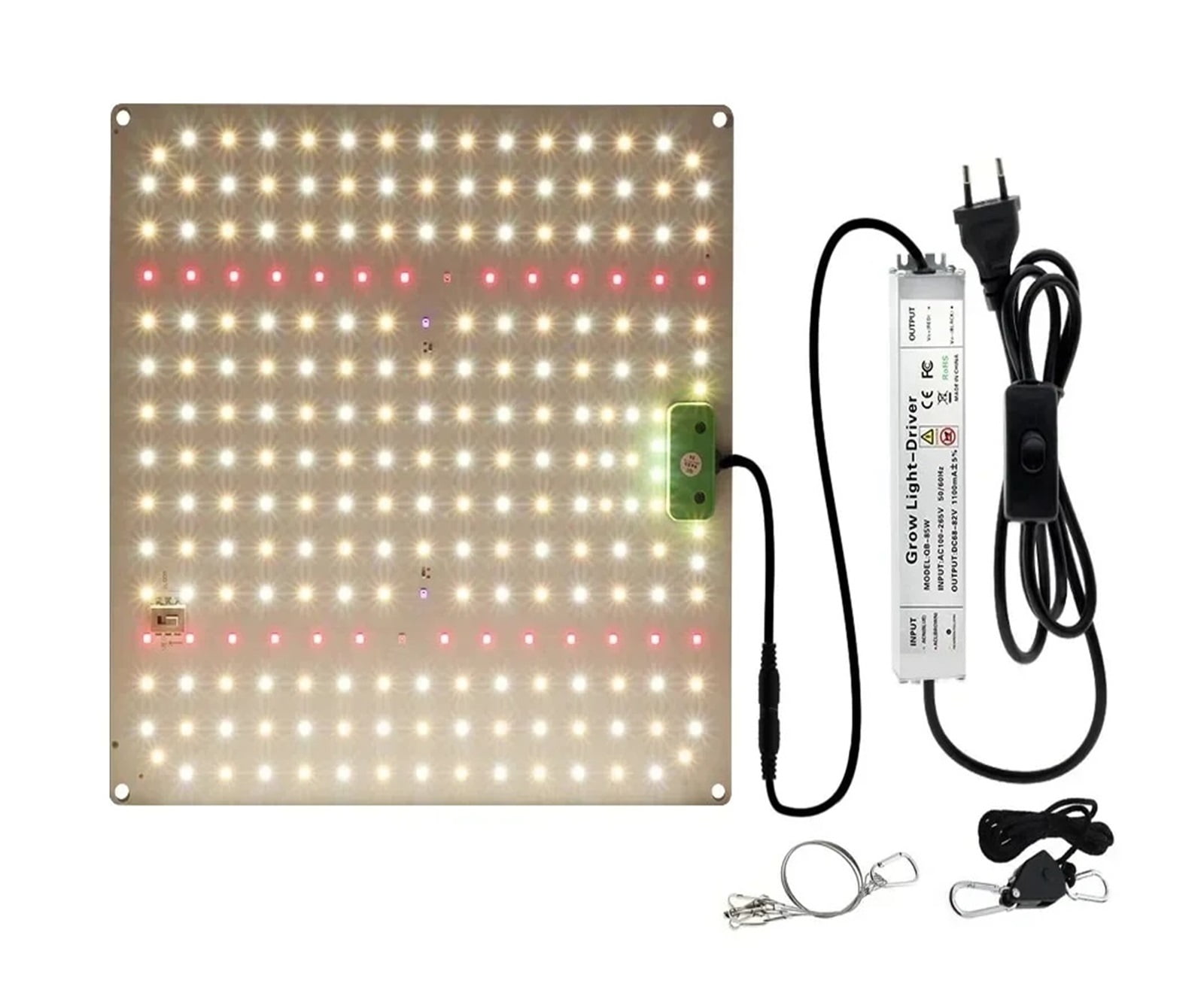 65/85/120W Ultra-thin Full Spectrum LED Al Grow Lights Dimmable Growing ...