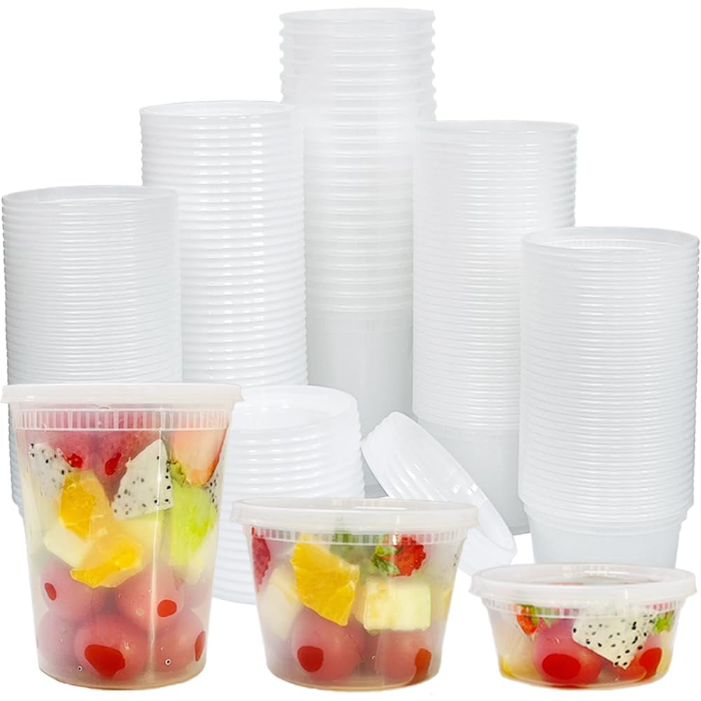[65 Combo Sets] Food Storage Containers with Lids, 8oz, 16oz, 32oz ...