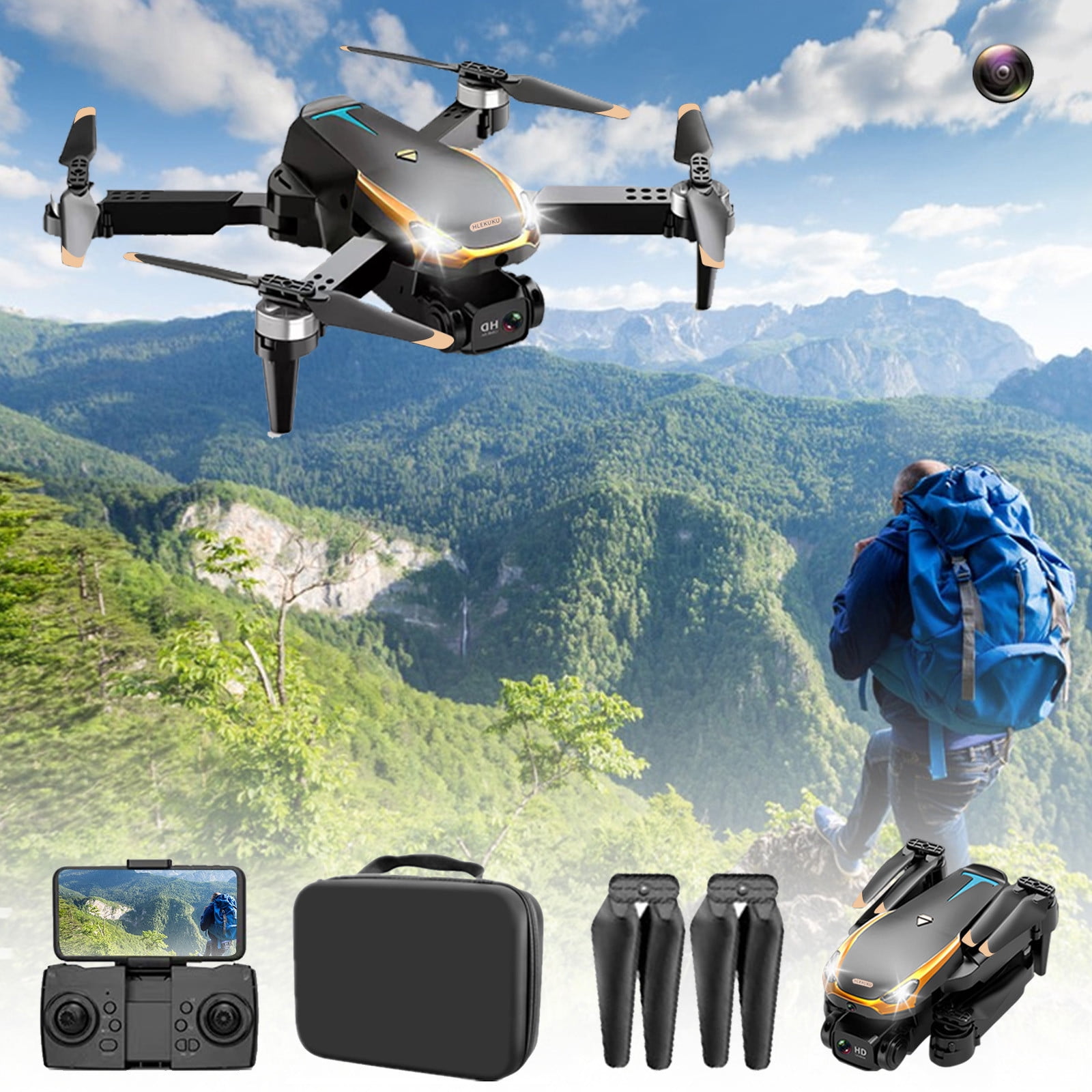 Up To 65% off Drones With Camera for Adults 4k Unmanned Aerial Vehicle ...