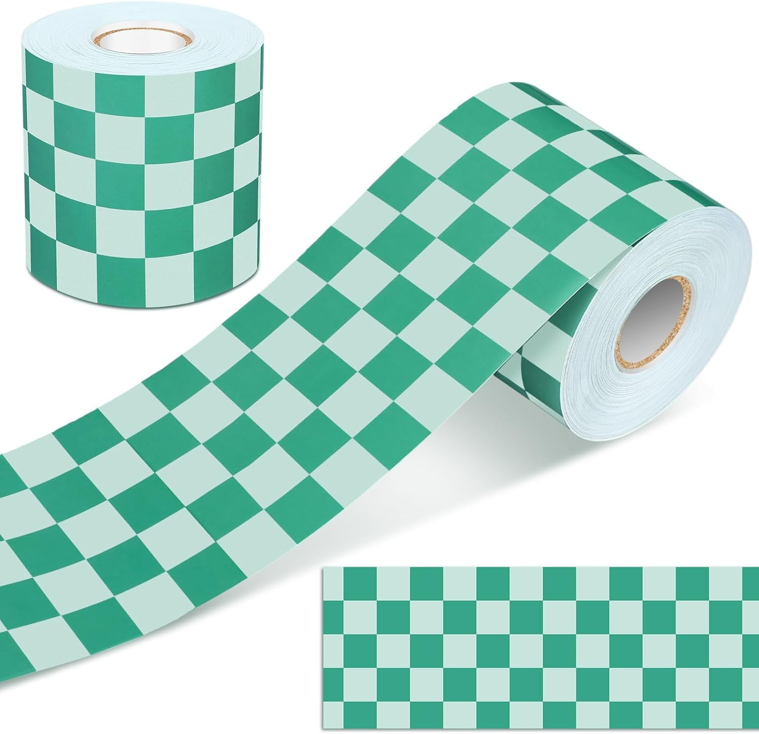 65 Feet Checkerboard Bulletin Board Border Decorative Straight Wavy ...