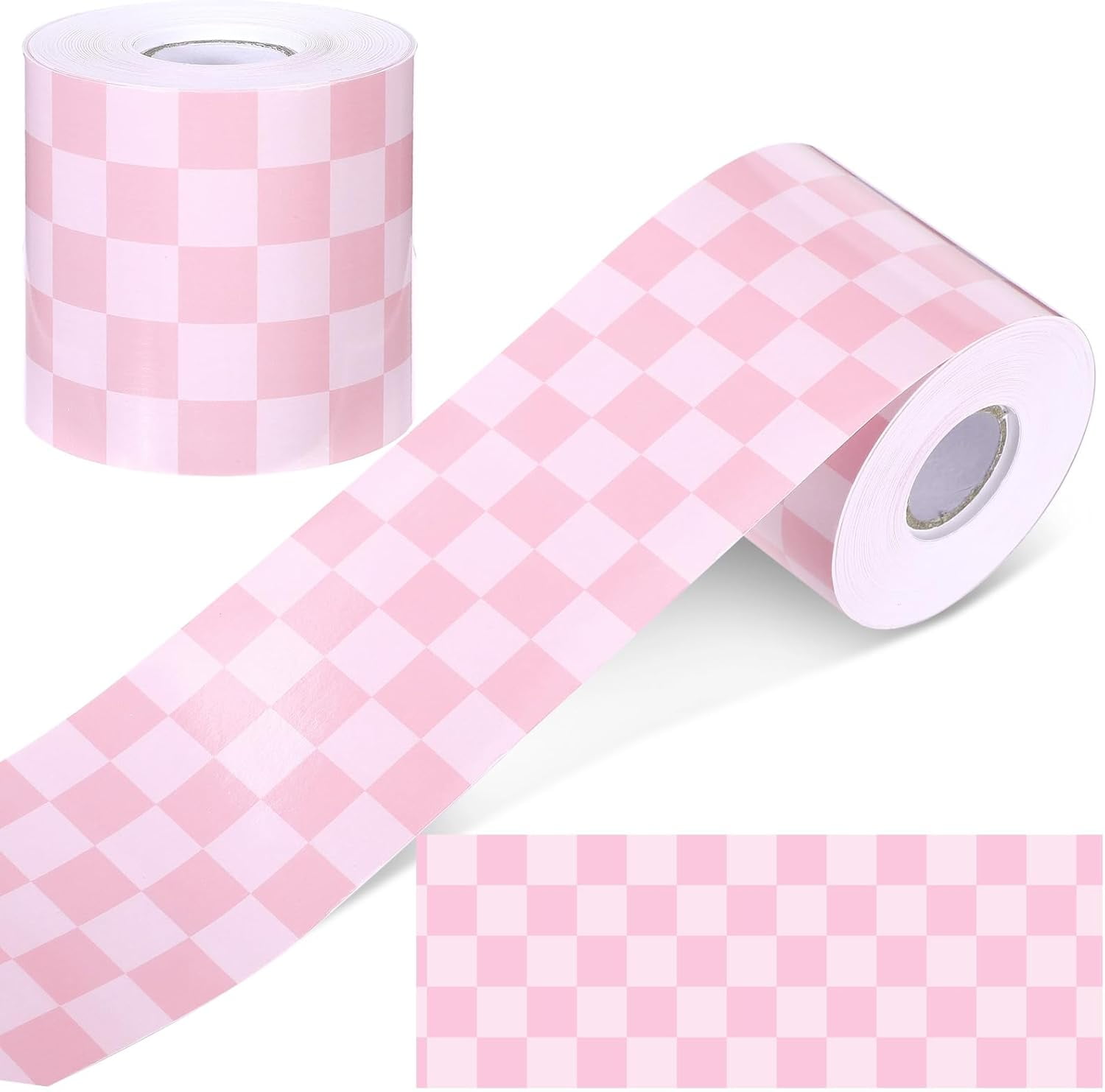 65 Feet Checkerboard Bulletin Board Border Decorative Straight Wavy ...