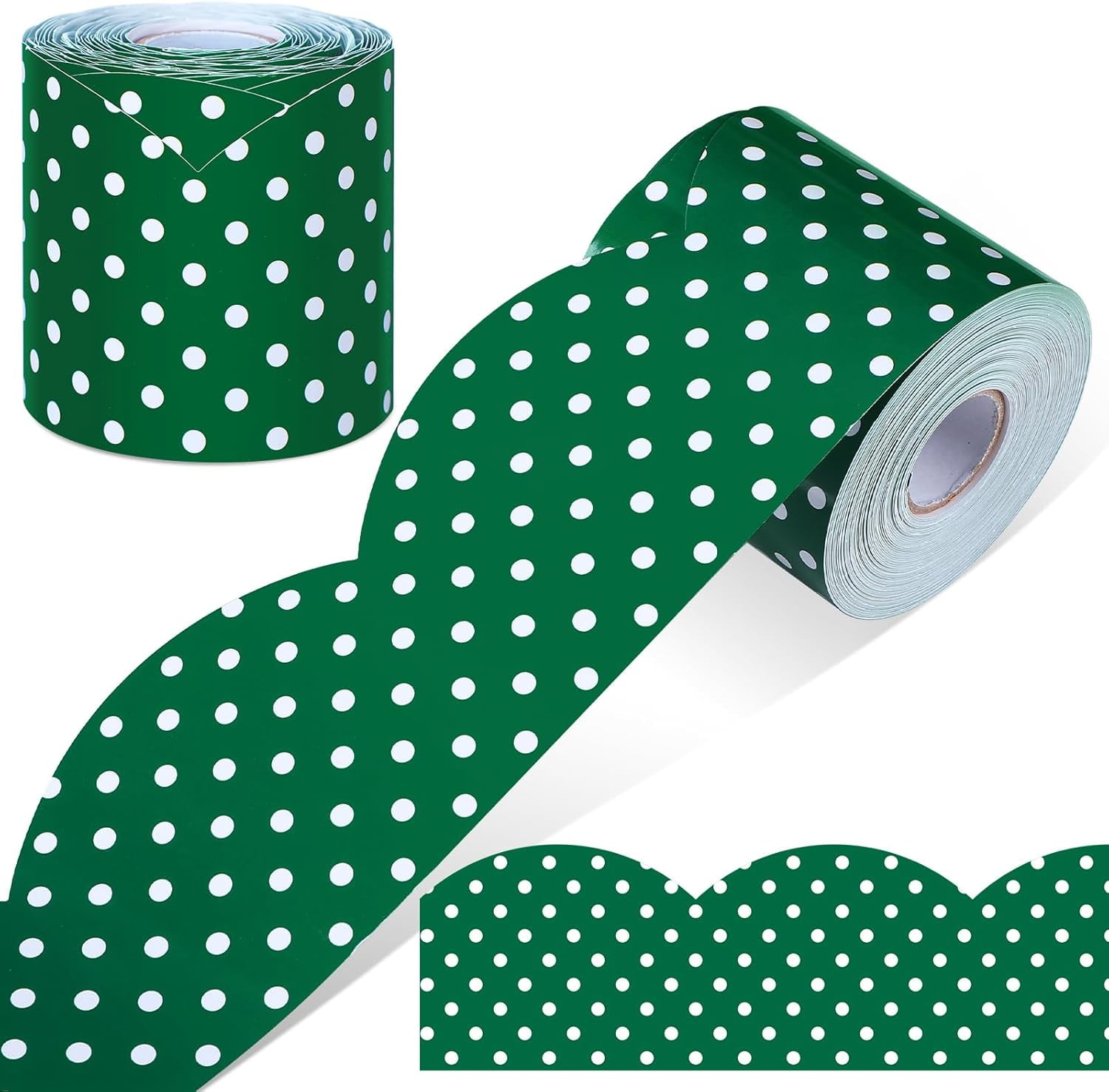 65 Feet Polka Dot Bulletin Board Borders Decorative Polka Dot Border ...