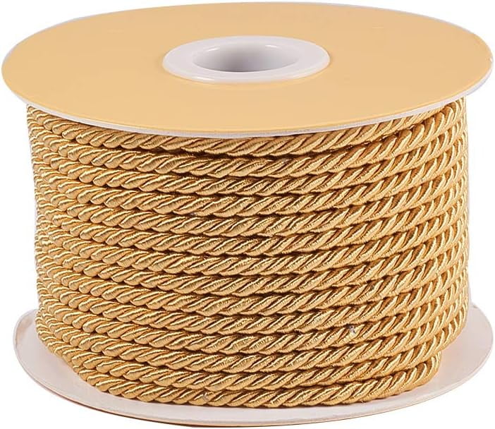 65 Feet Twisted Cord Rope Craft Nylon Rope 3mm 3 Strand Multipurpose ...