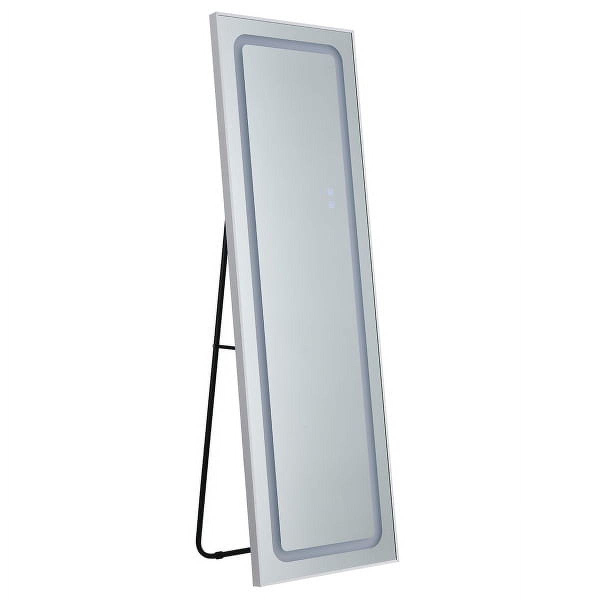 65" Full-Length LED Mirror with Adjustable Lighting - Aluminum Alloy ...