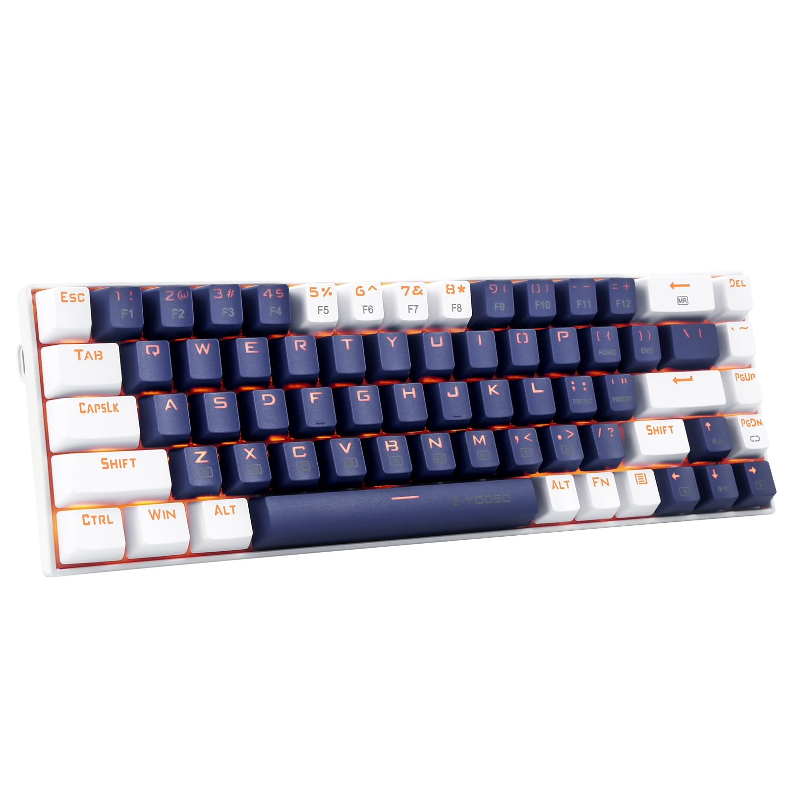 65% Gaming Keyboard, E-YOOSO Z-686 Wired 68 Keys Mechanical Keyboard ...