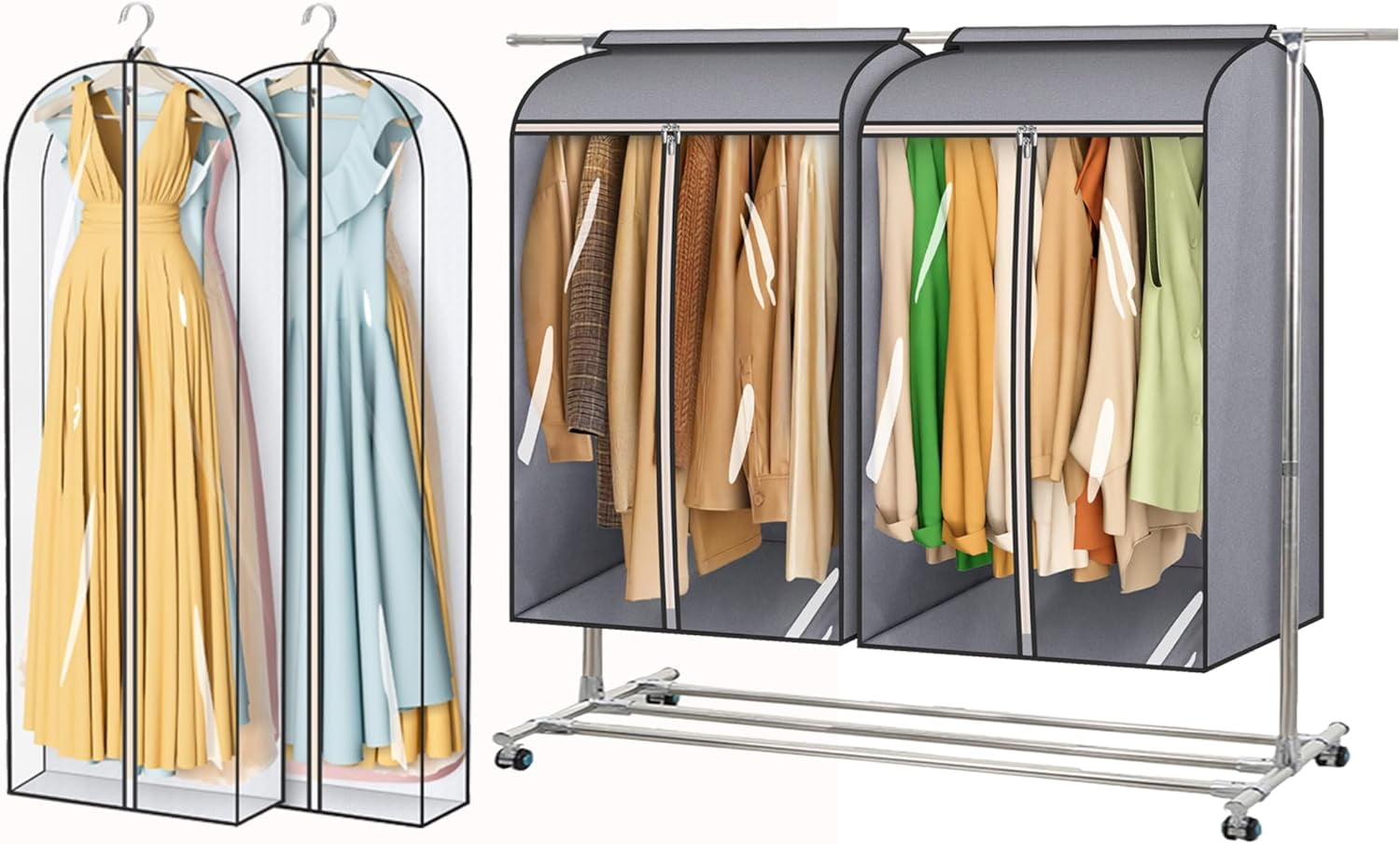 65" Garment Bags Bundle with 35" Garment Covers - Walmart.com