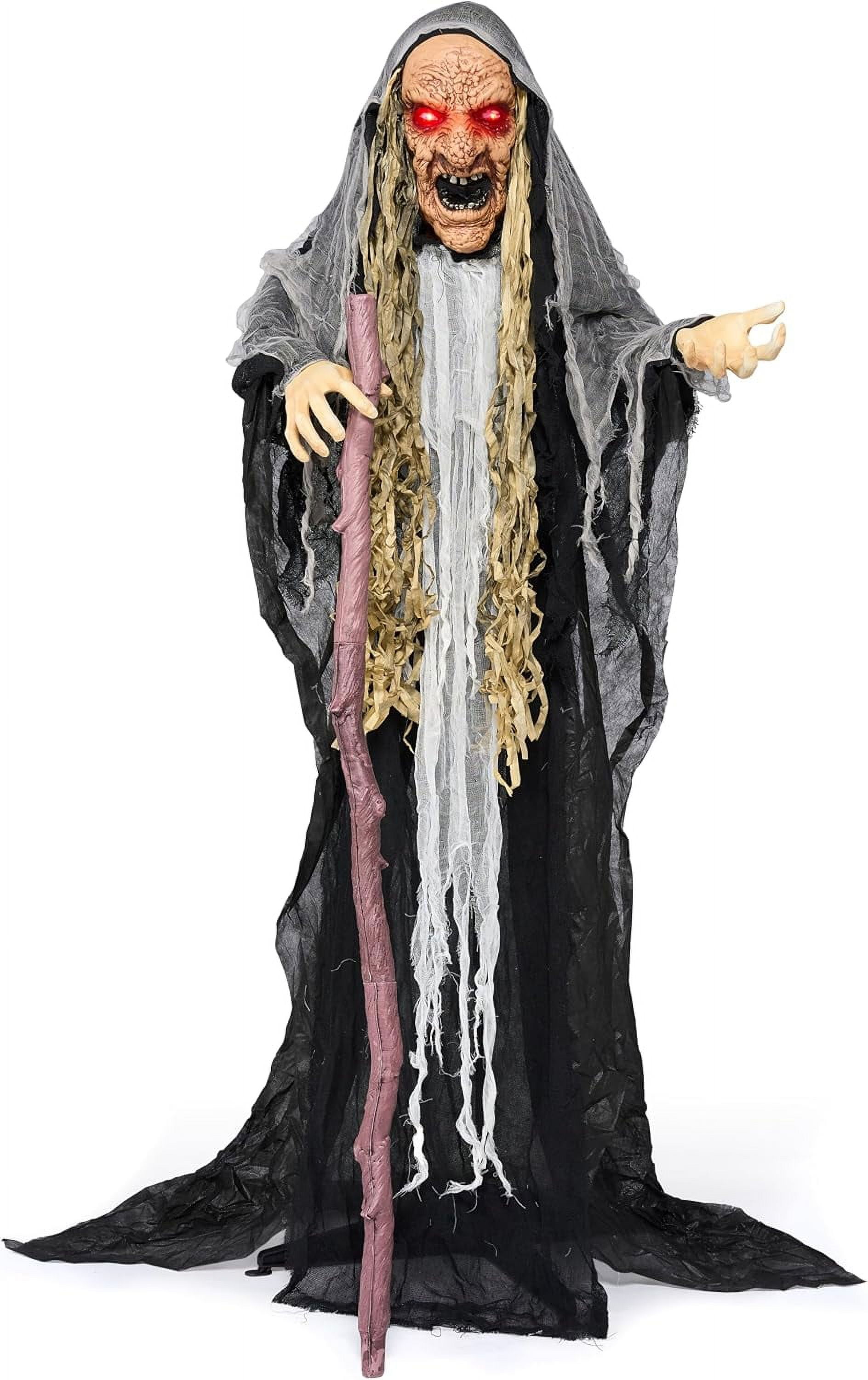 65" Halloween Decorations Outdoor Life Size Animatronics Ghost Decor ...