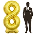 65 Inch Giant Silver Foil Number Balloon,Old Children's Birthday Party ...