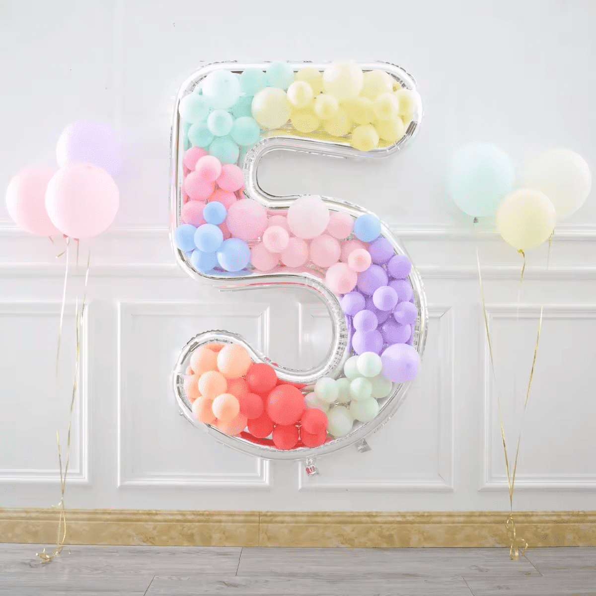 65 Inch Inflatable Number Balloons, Inflatable Number Balloons and 100 ...
