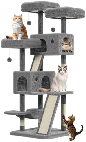 65 Inches Multi-Level Large Cat Tree for Large Kitties/Big Cat Tower ...