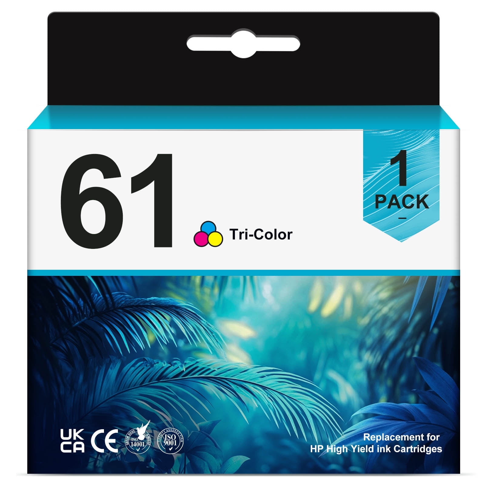 61 Tri-Color Ink compatible for hp ink 61 | 1 Tri-Color - Walmart.com