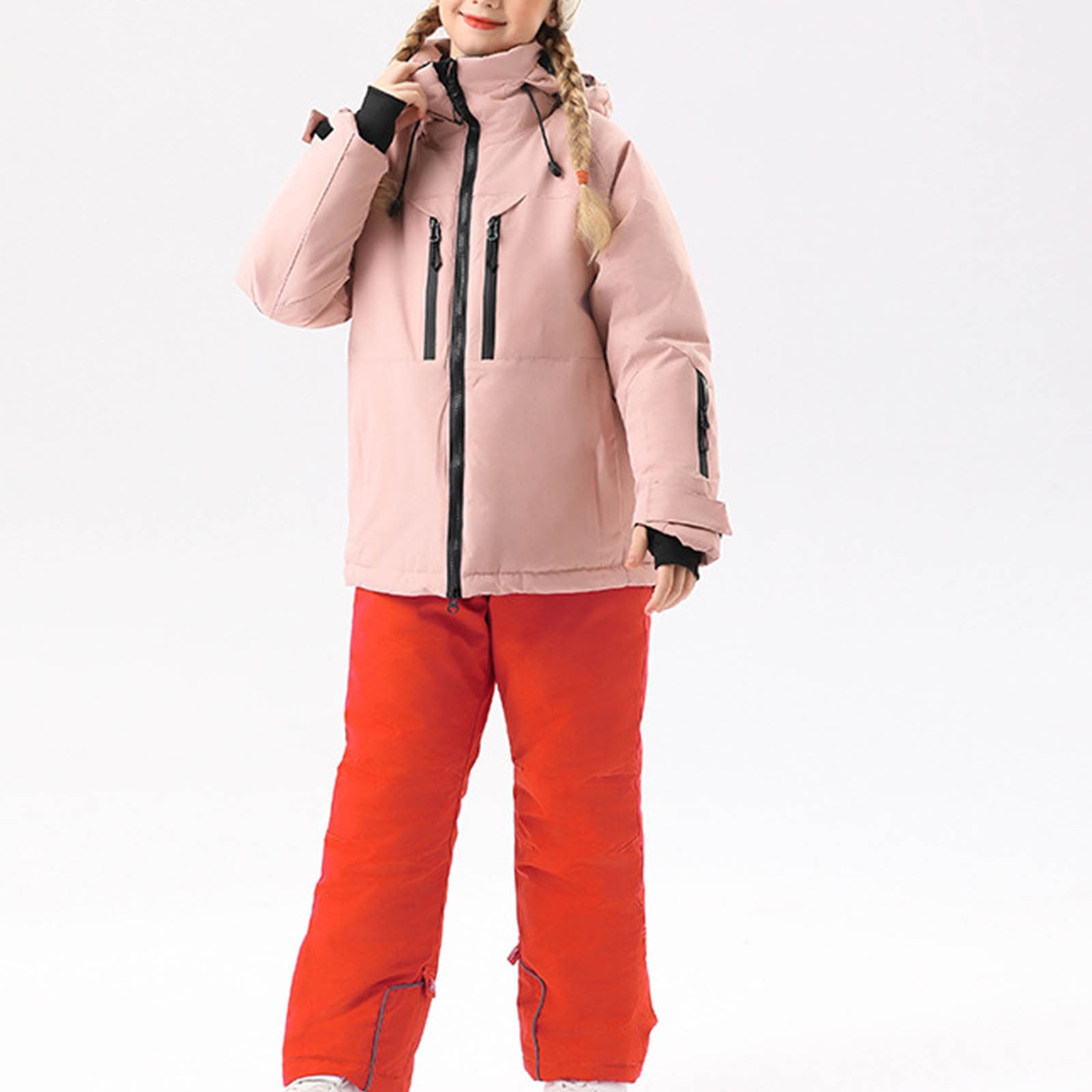 Up to 65% off Kids Ski Jacket & Pants Set Winter Snowboarding Rain Coats Girls Boys Snow Suits ...