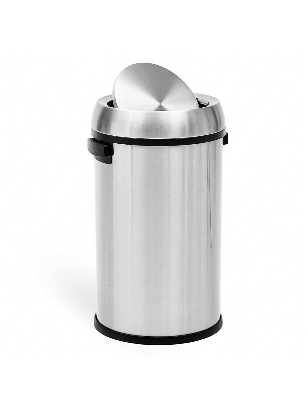65 Liter/17 Gallon Trash Can, Stainless Steel Outdoor Garbage Can With ...