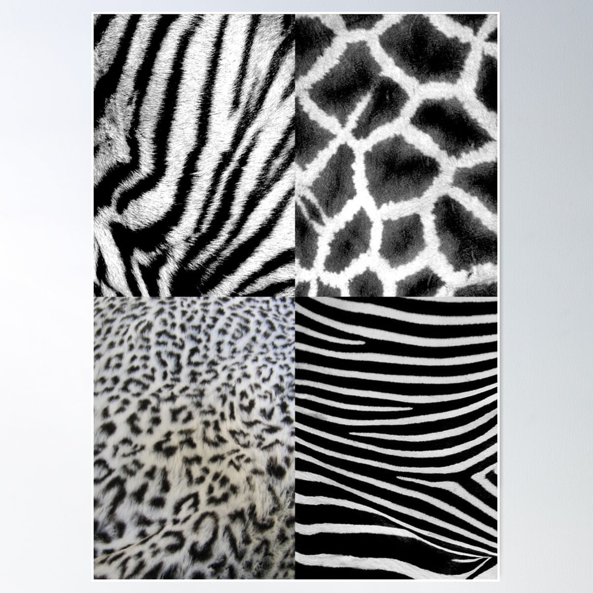 65 Mcmlxv Animal Print Mix Pattern Poster Wall Art, Modern Wall Decor ...