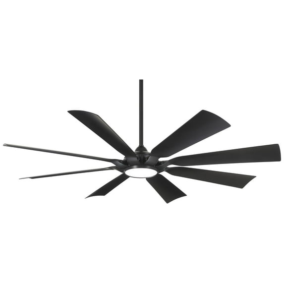 Open Box 65" Minka Aire Future Coal LED Outdoor Ceiling Fan with Remote ...