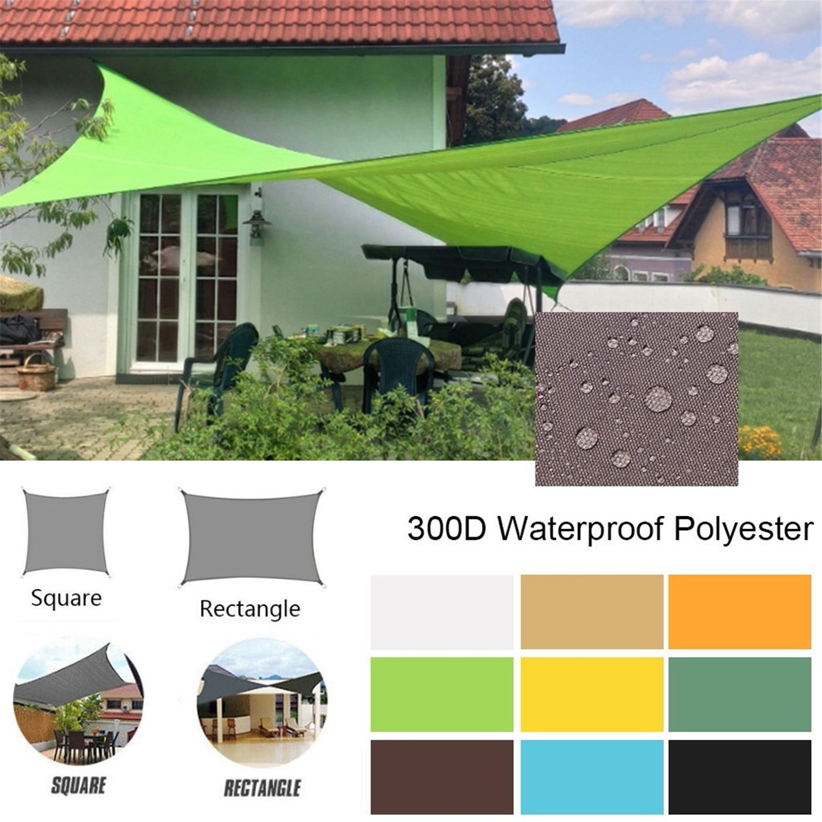mtvxesu Camo Cover Netting, Sun Shade Patio Outdoor Rectangle Cover For ...