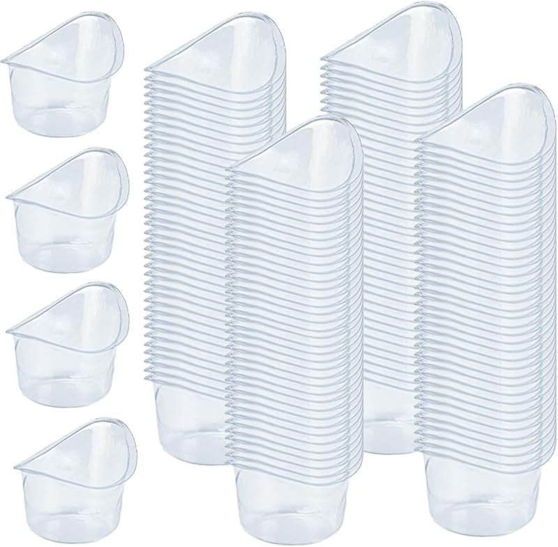65 Pcs 5ml Disposable Eye Wash Cups Portable Plastic Measuring Cup Eye ...
