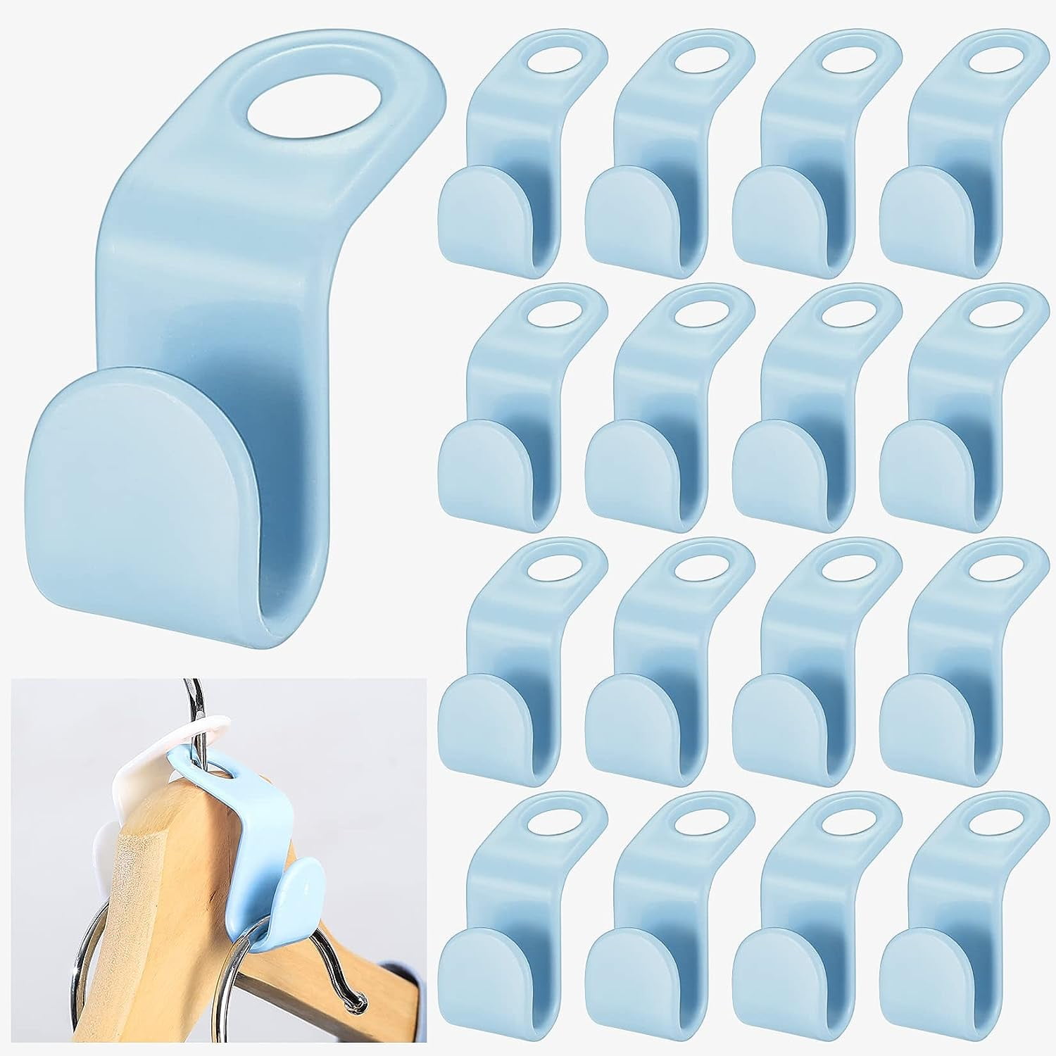 65 Pcs Clothes Hanger Connector Hooks, Space Saver Hangers, Space ...