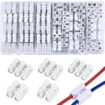 65 Pcs Spring Wire Connectors, Spring Clamp Terminal Cable Clamp ...
