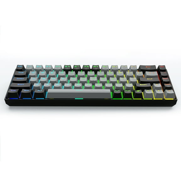 EYOOSO Z11 RGB Mechanical Gaming Keyboard, 63 Keys, Bluetooth/Wireless ...