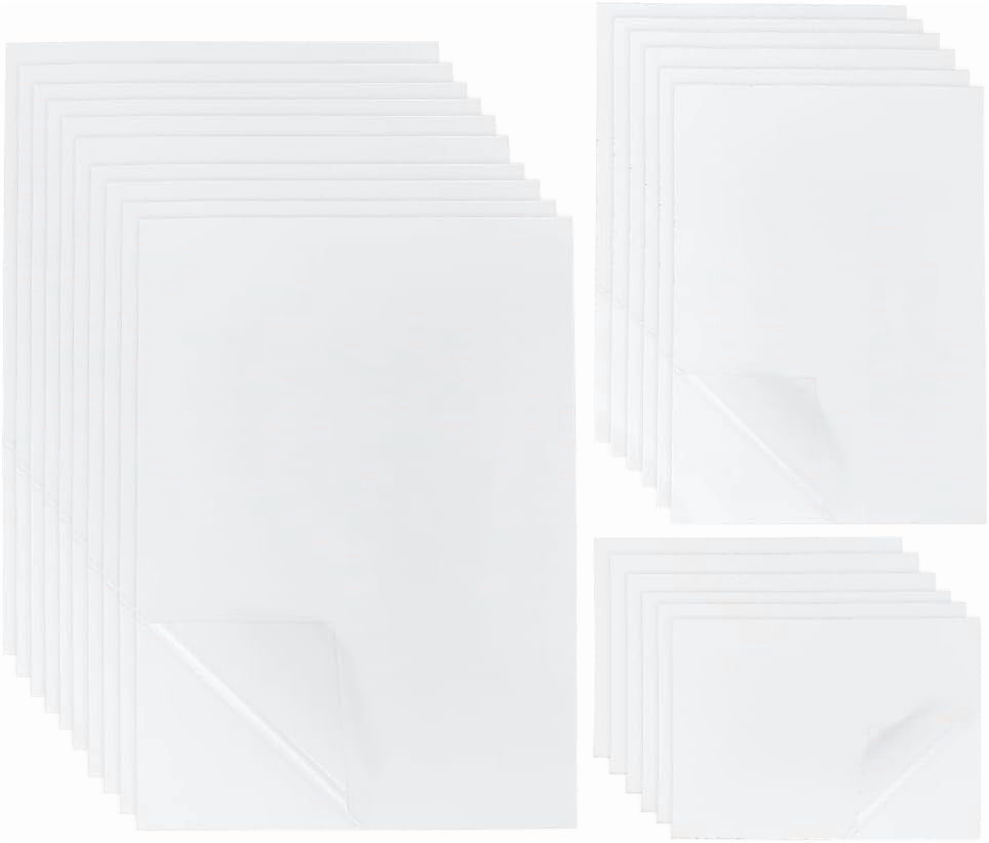 65 Sheets A4/A5/A6 PET Laminating Sheets Self-Adhesive Glossy Cold ...