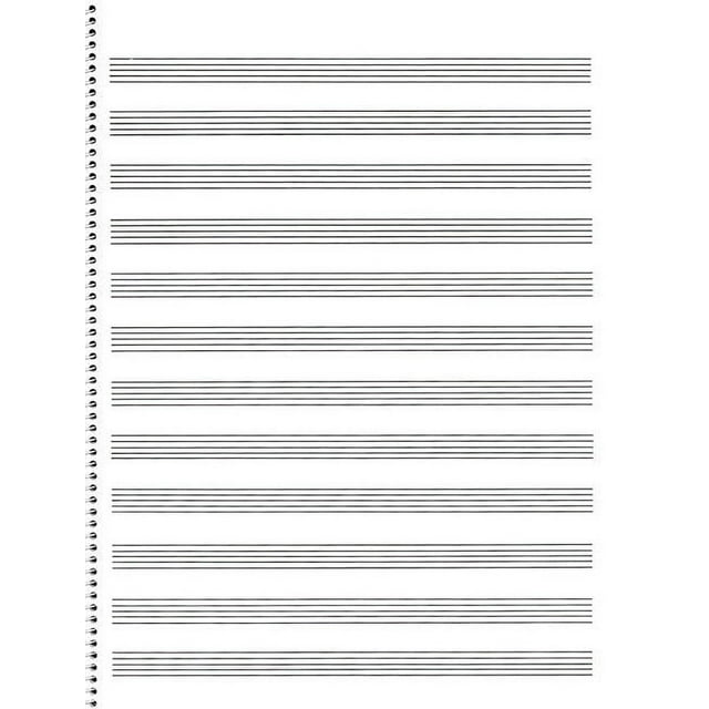 65. Spiral Book: 12-Stave: Passantino Manuscript Paper (Other ...