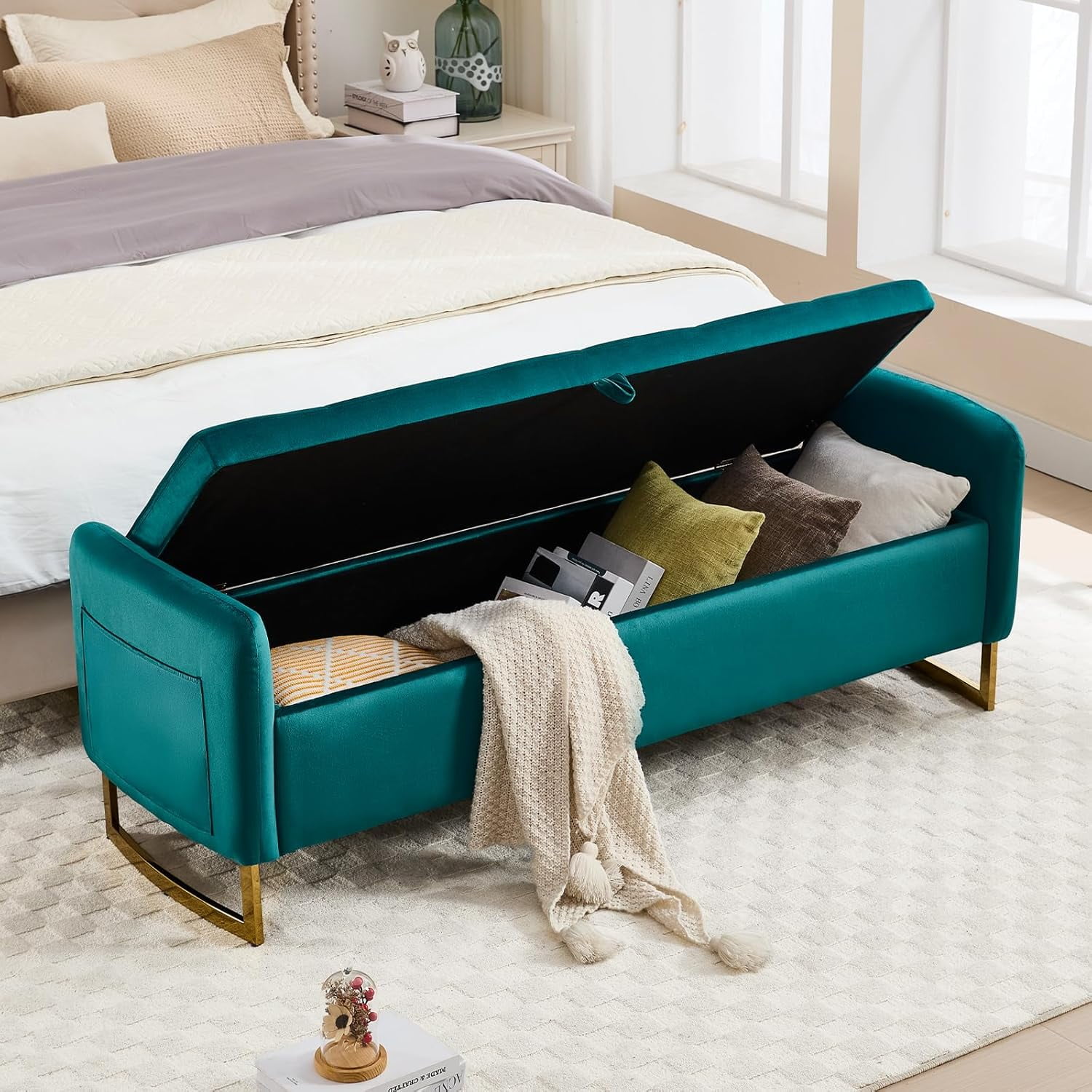End Of Bed Storage Bench King Size