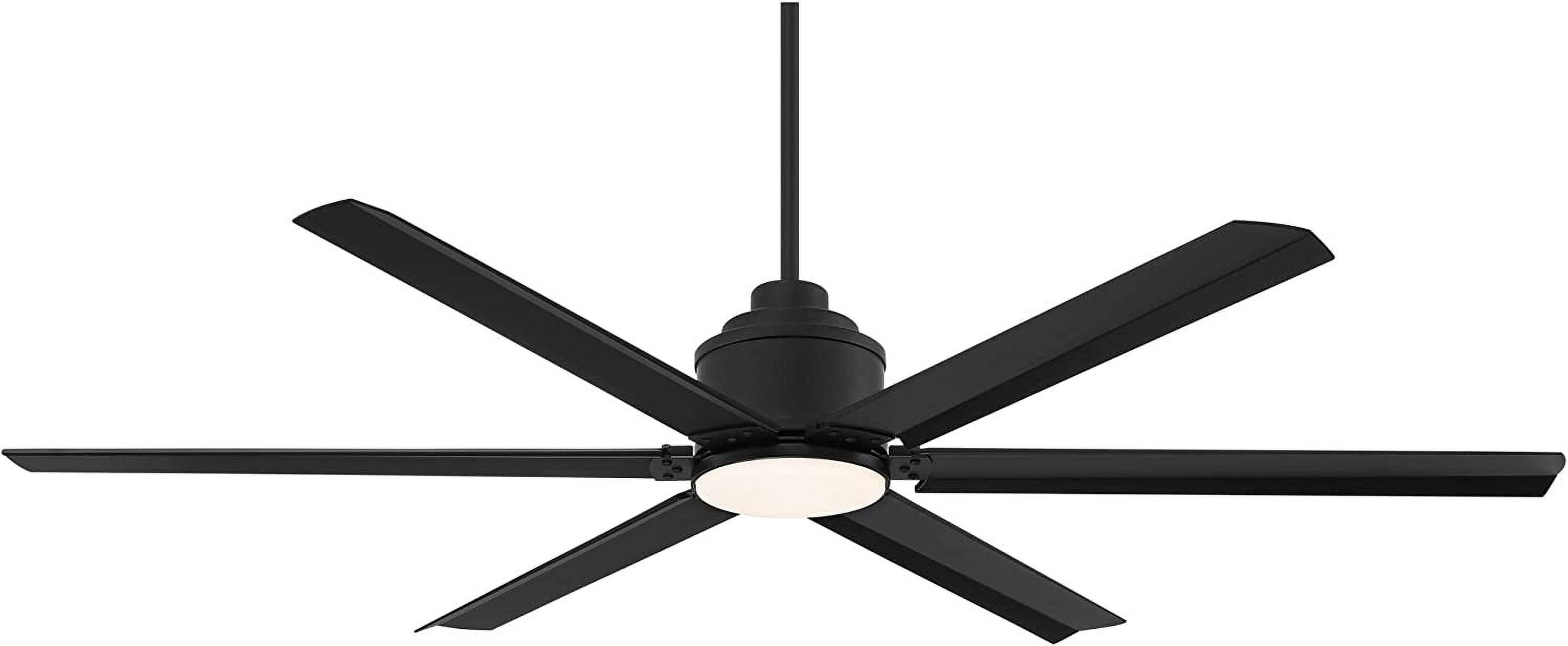 65" Ultra Breeze Modern Industrial Outdoor Ceiling Fan with Dimmable ...