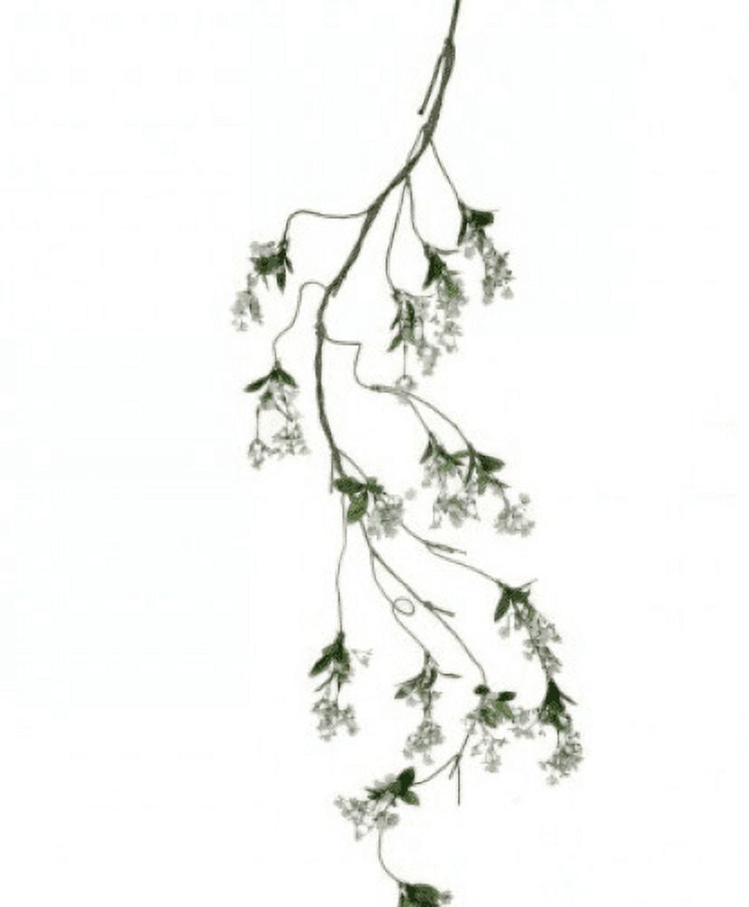 65" Wild Fairy Blossom Garland White - Walmart.com