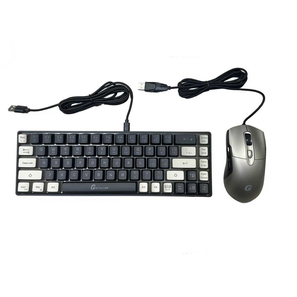 65% Wired Gaming Keyboard&Mouse Combo Backlit Gaming Keyboard and Mouse ...