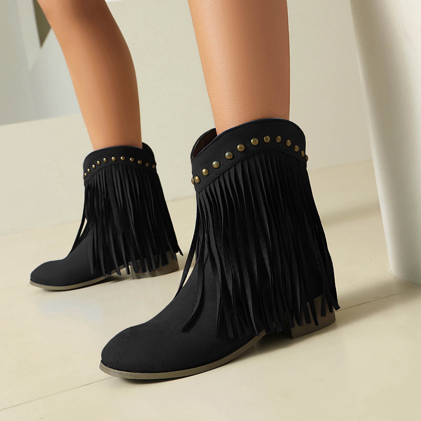 Women Ankle Boots Women's Fashionable Casual Versatile Cool Winter ...