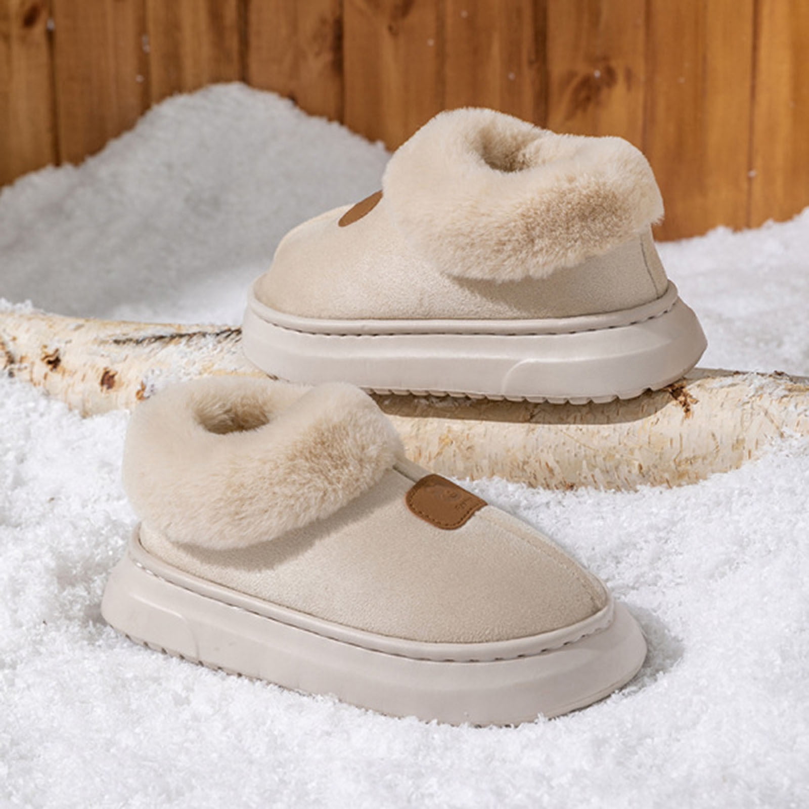 Womens Slipper with Memory Foam Fluffy Soft Warm Slip Women Fashionable ...
