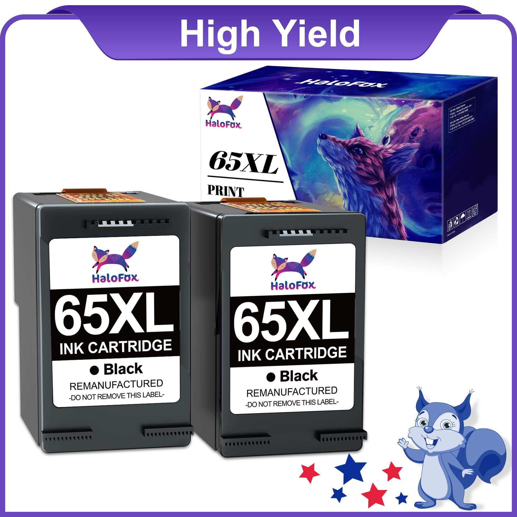 65 XL 65XL Ink Cartridge for HP 65 Black Ink for DeskJet 3755 3700 3752 ...