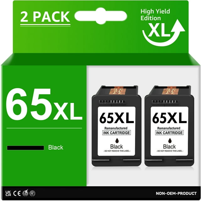 65 XL 65XL Ink Cartridge for HP 65 Black Ink for DeskJet 3755 3700 3752 ...