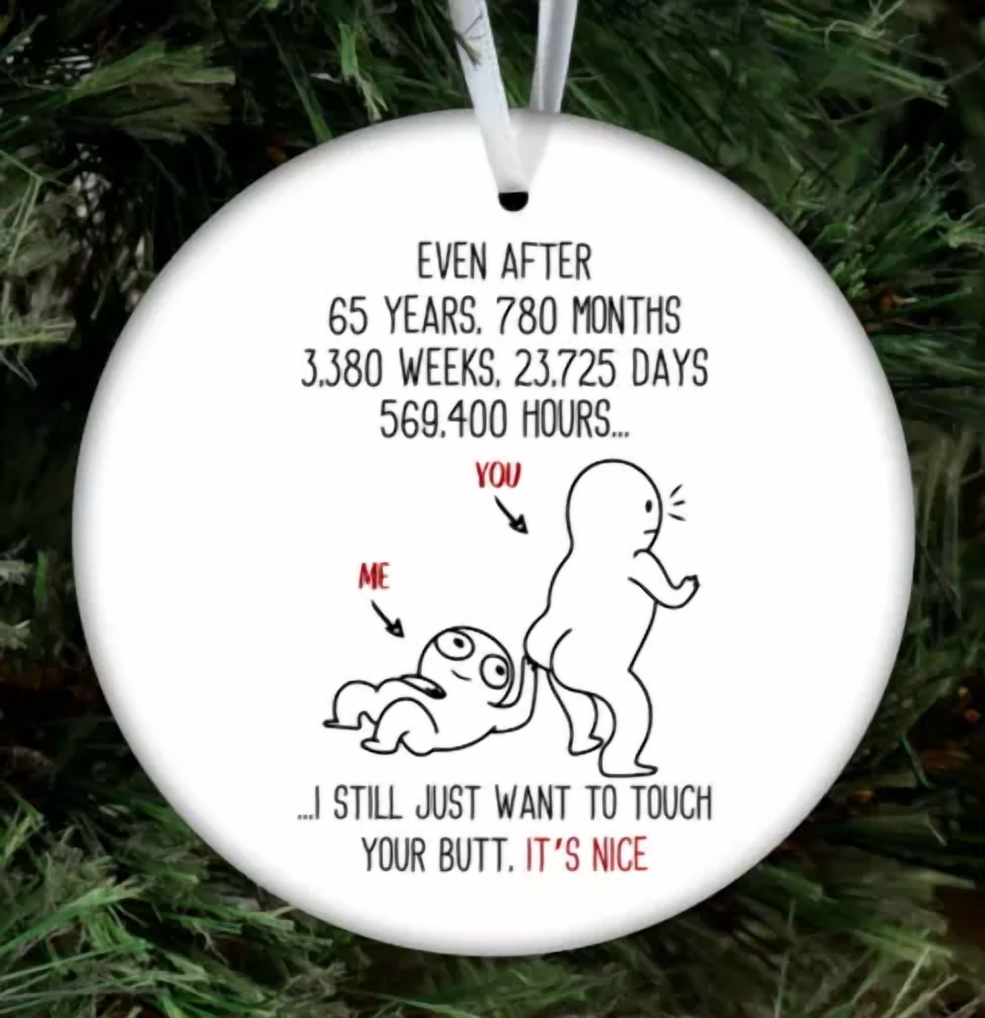 65 Year Wedding 65th Anniversary kristmas Tree Ornament For Husband ...