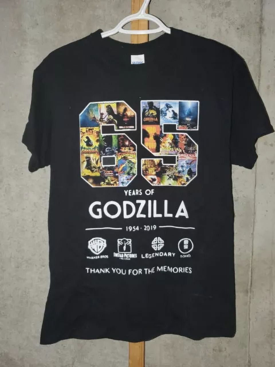 65 Years Of Godzilla Thank You For The Memories T Shirt,Dark Heather ...
