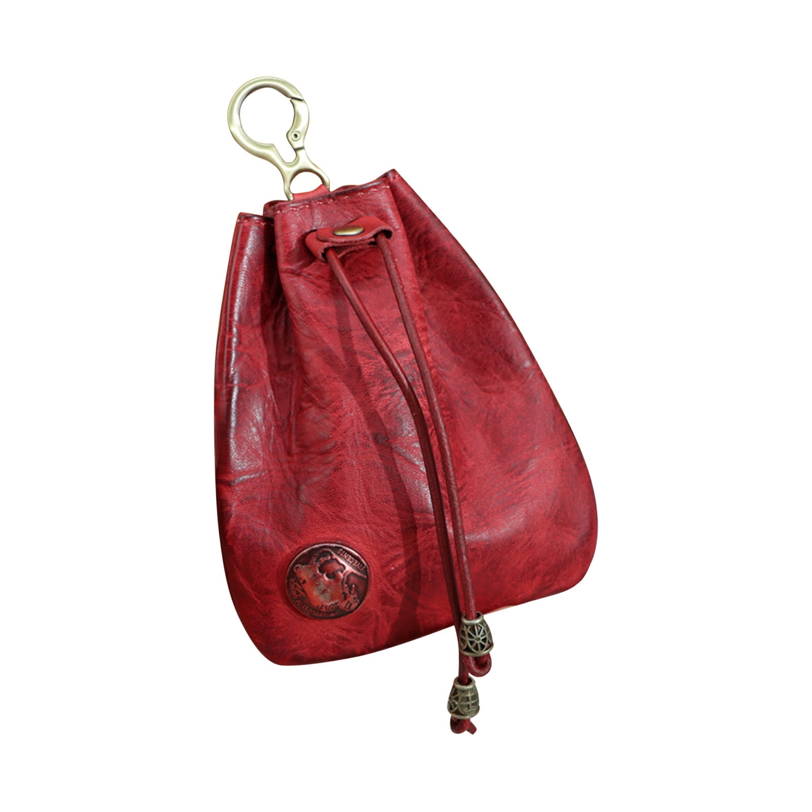 up to 65% off karymi Cow Vintage Storage Bag Wallet Cow Leather Women's Key Bag Key Organizer ...