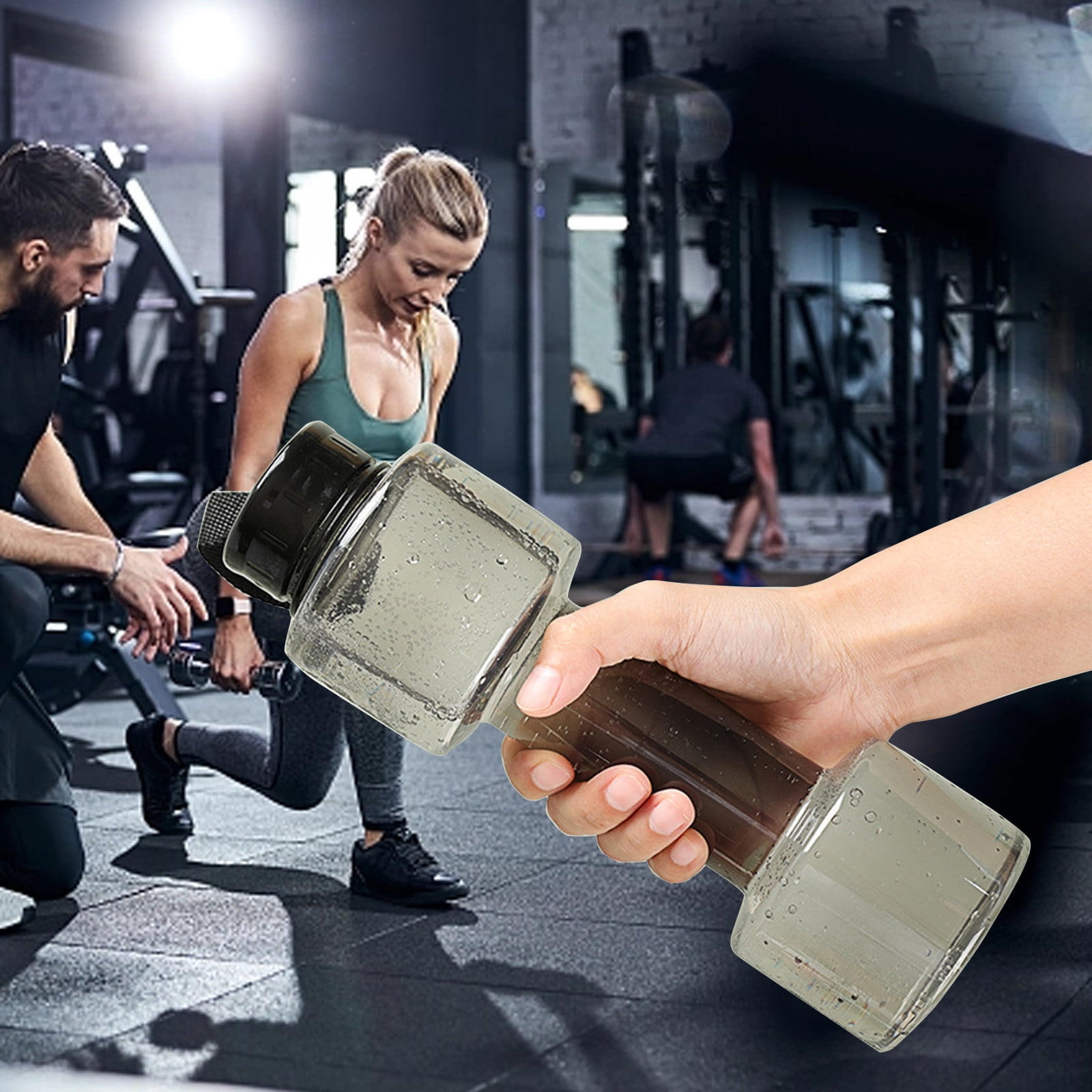 up to 65% off karymi Multifunctional Kettle Plastic Water Cup Dumbbell ...