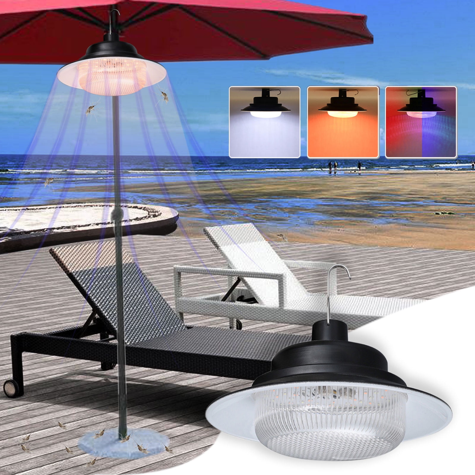 Up to 65% off!Solar Lights for Outside Umbrella Hanging Mosquito ...
