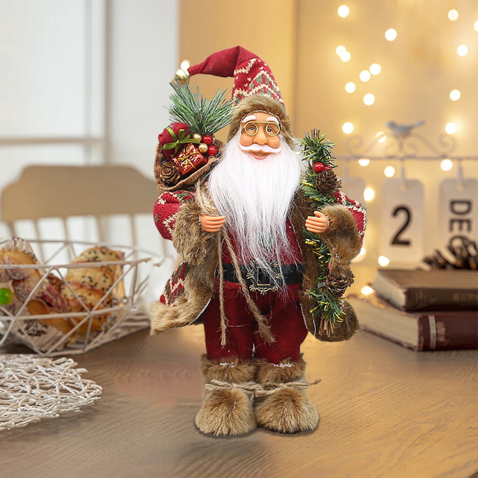 Up to 65 off!Yyuenw 12" Santa Claus Christmas Figurine Figure Decor ...