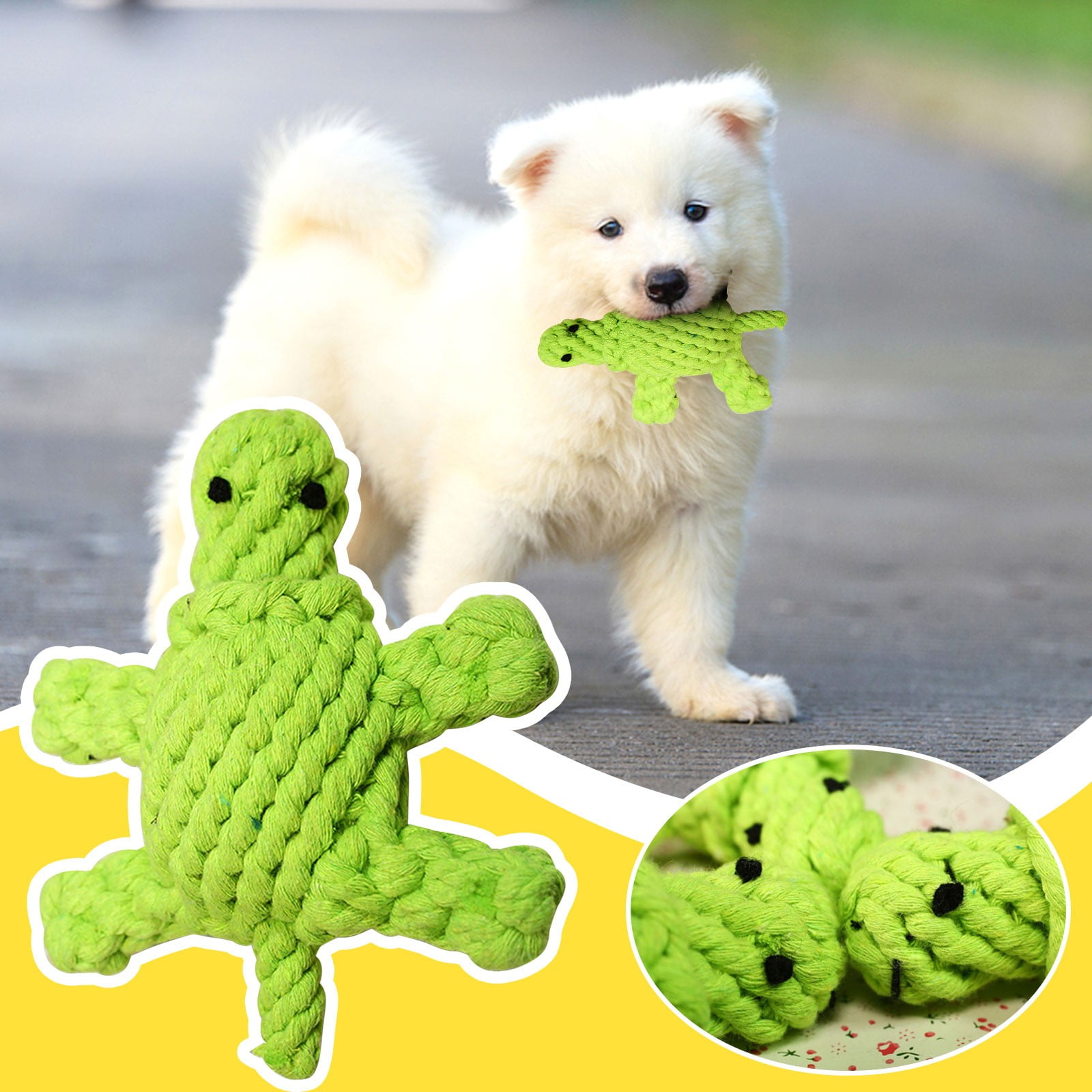 Up to 65% off tumgatte Pet Cotton Rope toy Small Turtle Molars Boredom ...