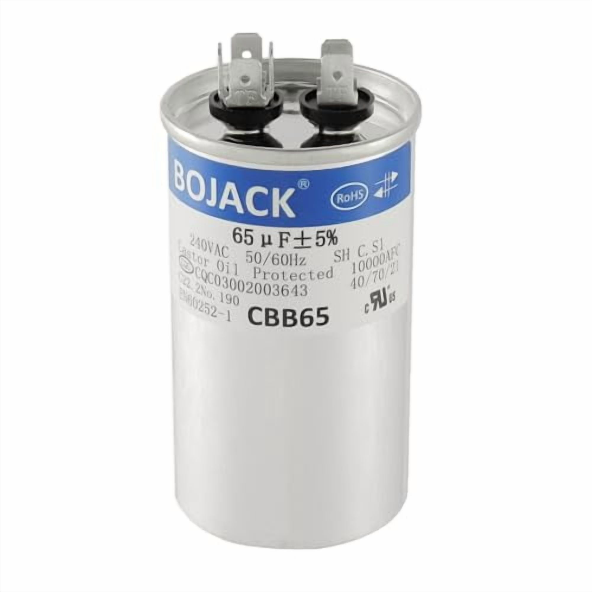 65 uf MFD 240V AC Motor and Fan Starting Round Capacitor 50/60 Hz CBB65 ...