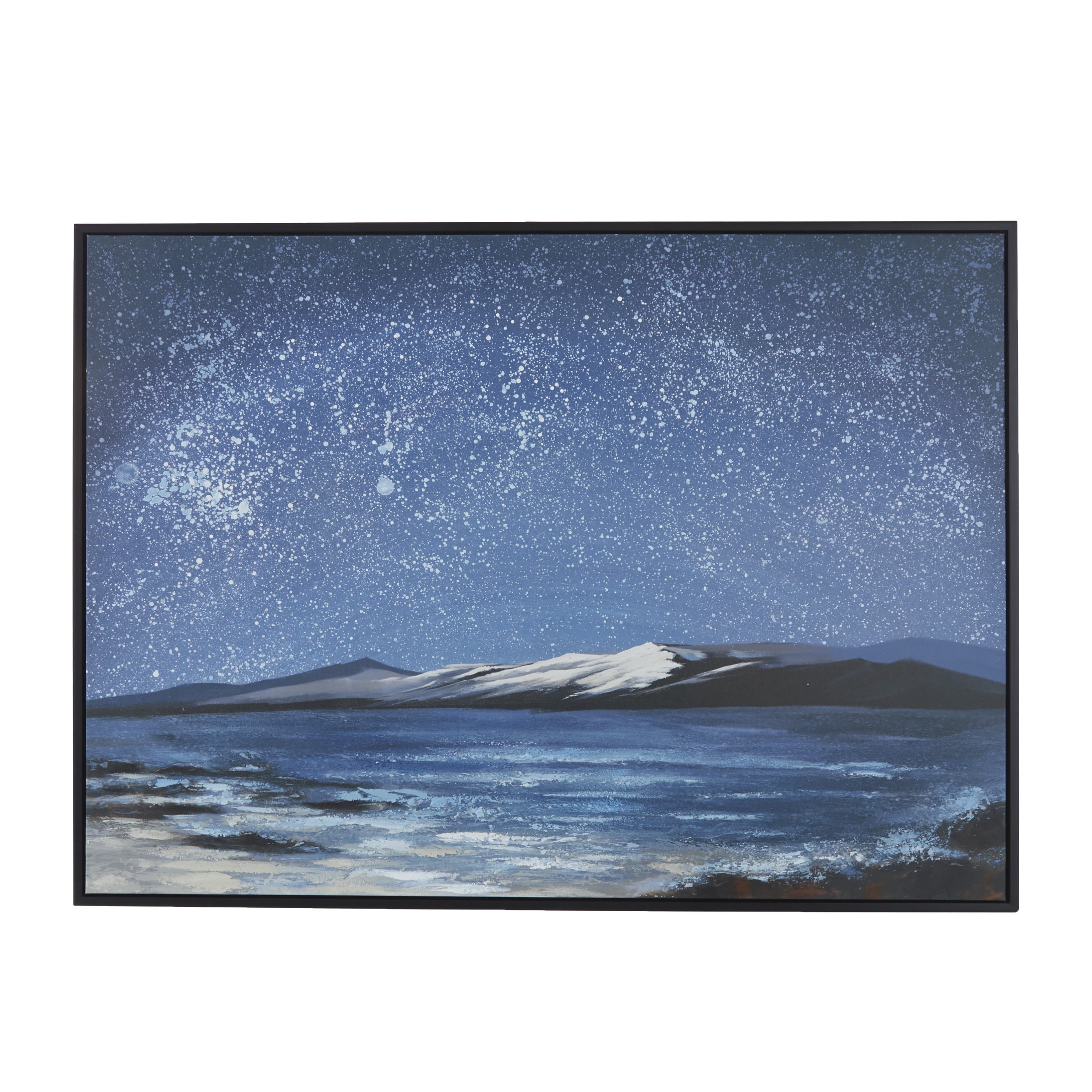 Free Shipping! DecMode 65 x 48 Night Sky Landscape Canvas Wall Art with ...