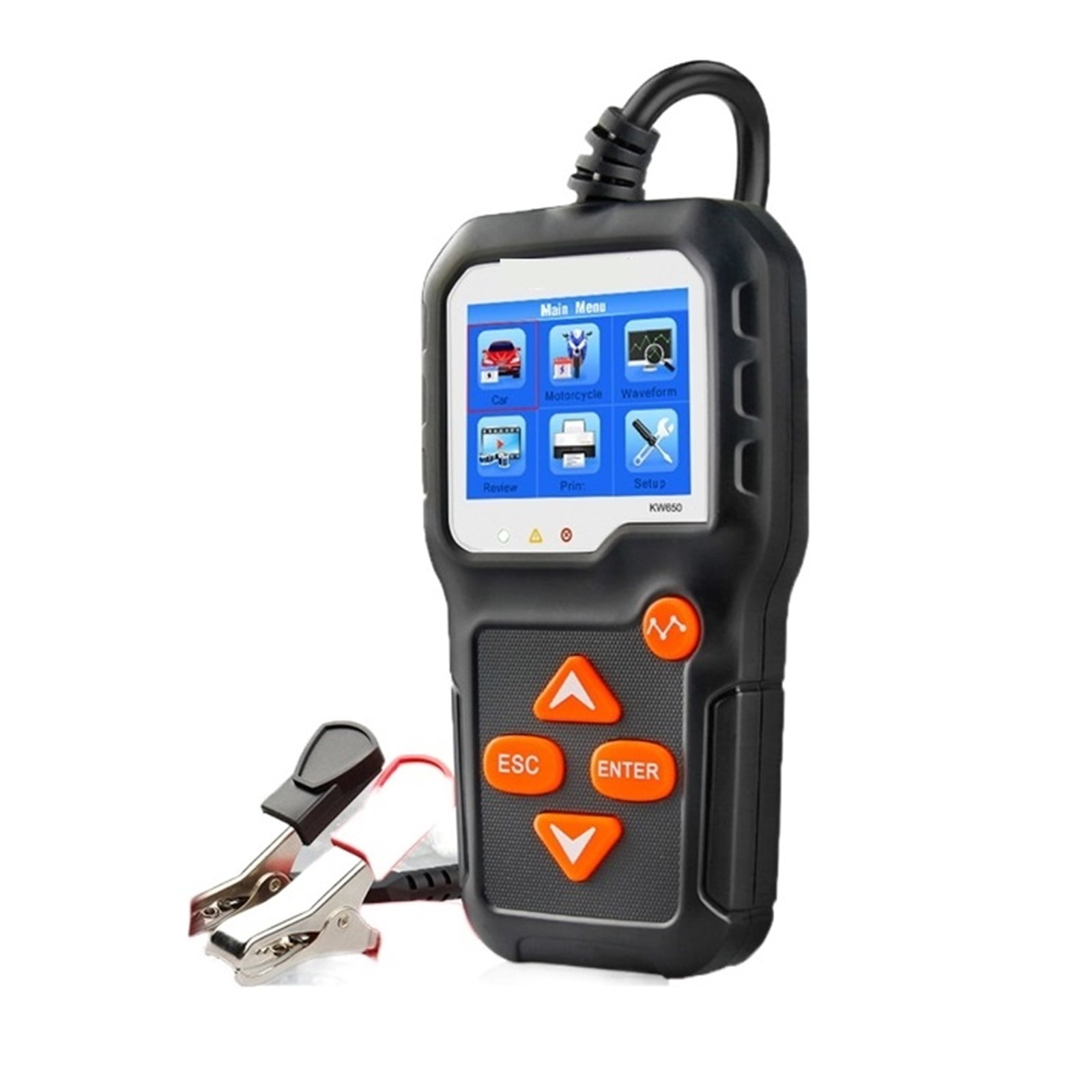 650 Car Battery Tester 6V 12V Auto Battery System Analyzer 100 to 2000 ...