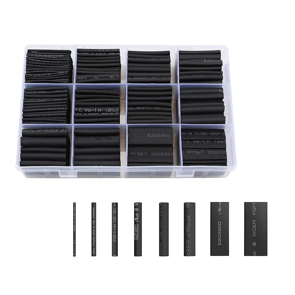 650 Pcs Heat Tube Heat Shrink Tubing Heat Shrinkable Tubing Kit 4X1cm ...