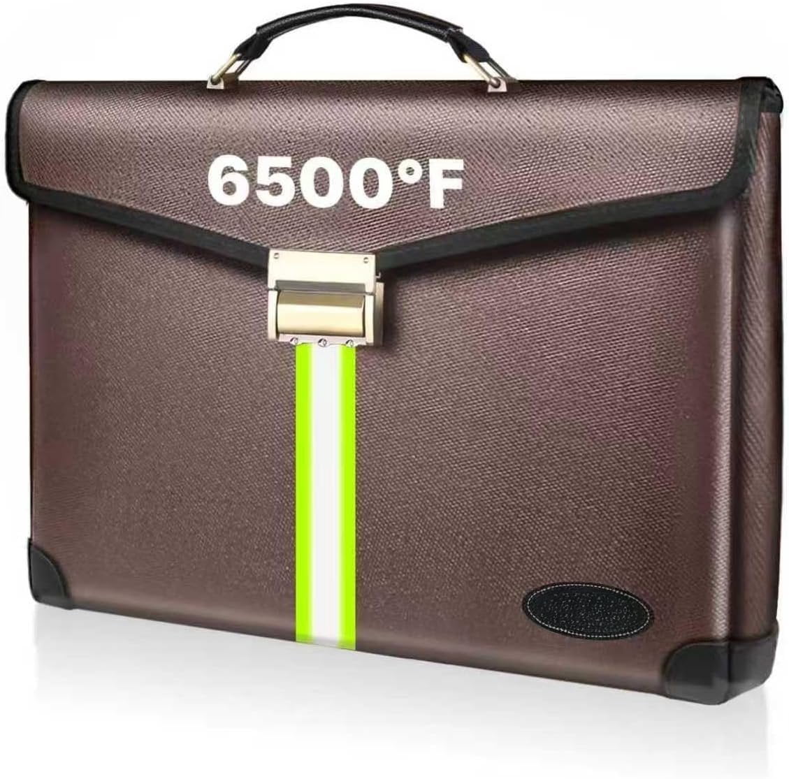 6500?F Fireproof Document Bag with Lock,Upgraded Large Capacity ...